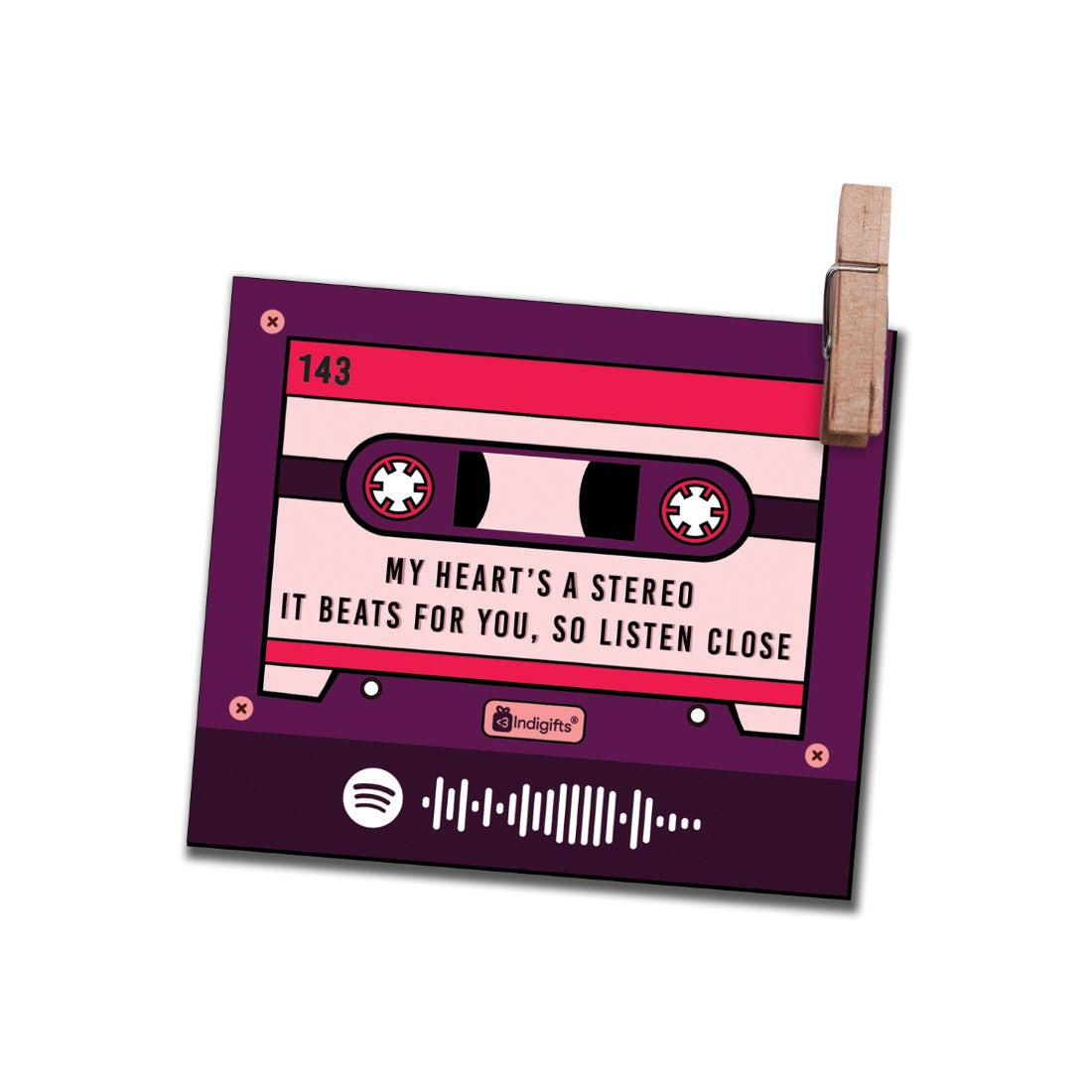 Customised Spotify Playlist Photo Magnet – Indigifts